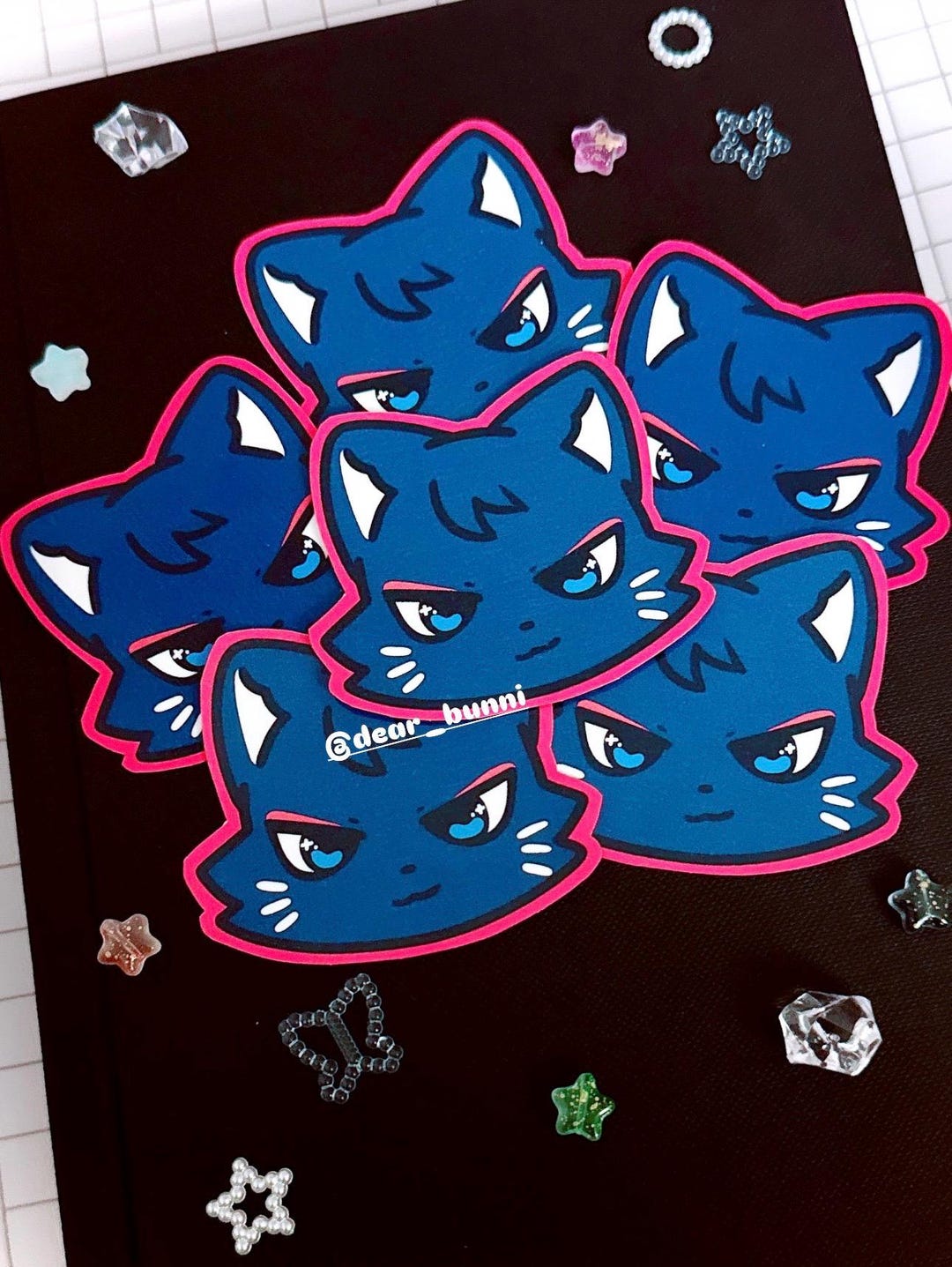 Scaramouche Icon Cat Stickers|scarameow, Kabukimewmew, Nyanderer ...