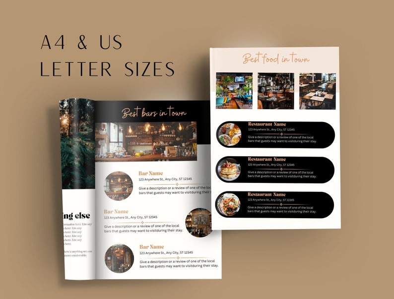 Airbnb Welcome Book Template, Customizable VRBO Pamphlet, Editable ...