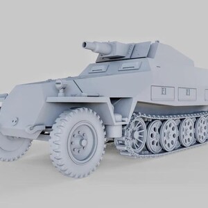 WWII German Sd.kfz 251/9 D ‘stummel’ Various Scales Historical ...