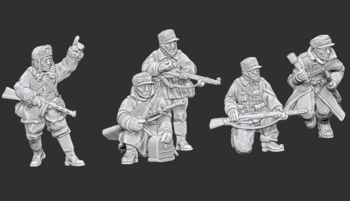 WWII Finnish Infantry Squad (5 Models) Various Scales Historical ...
