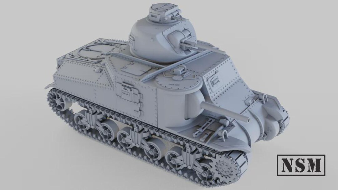 WWII US M3 and M3A1 M3A2 Lee Tank (1 Model) Various Scales Historical ...