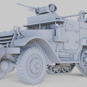 WWII British M9A1 Halftrack With Crew Various Scales Historical ...