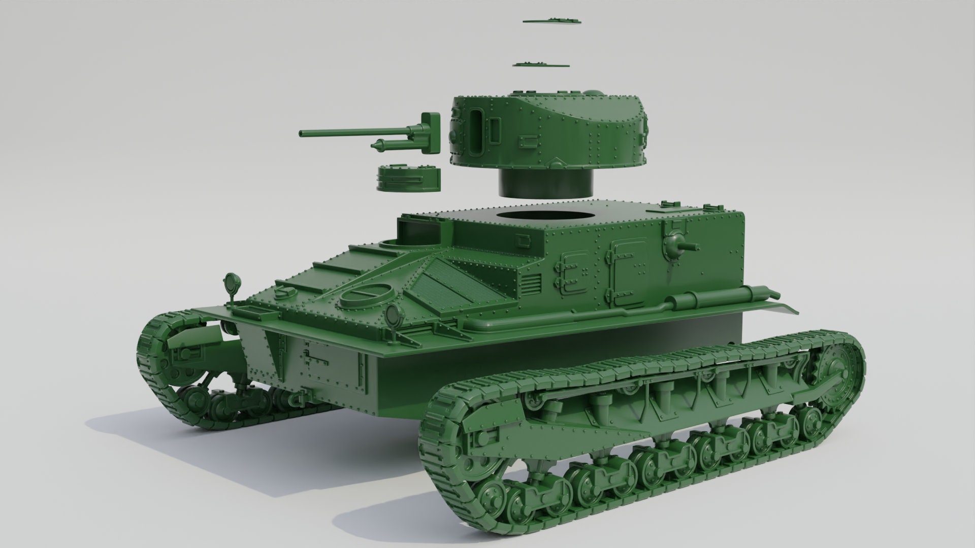 WWII British Vickers Medium Tank Mk.i UK WW2 Interwar Various Scales ...