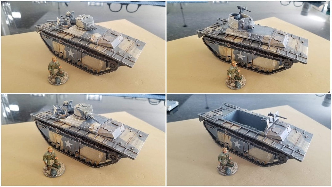 WWII US LVT Amtrac (4 Versions) Various Scales Historical Wargaming - Etsy