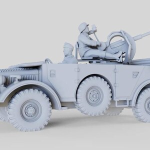 WWII German Horch Field Car With 2cm Flak 38 With Crew Various Scales ...
