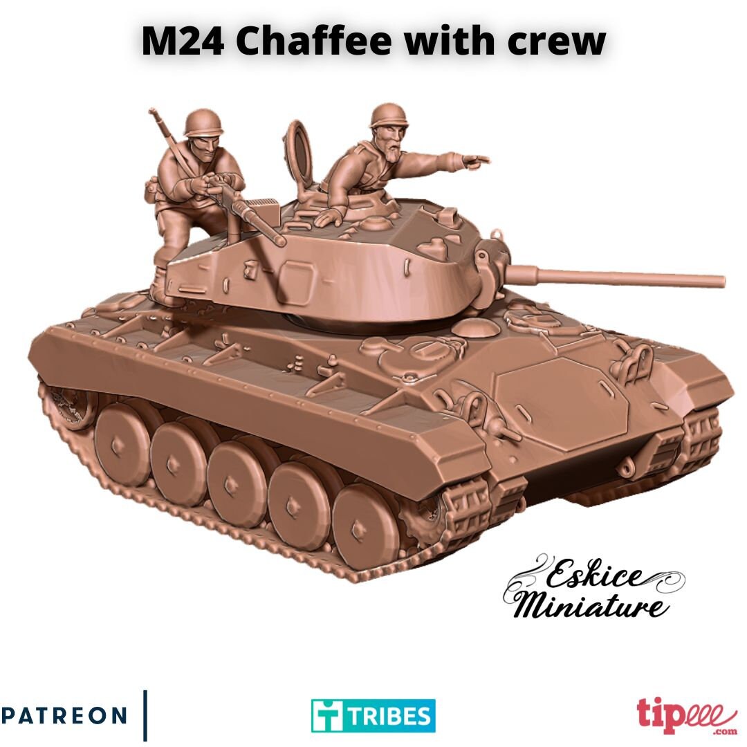 Vietnam War US M24 Chaffee With Crew Various Scales Historical ...