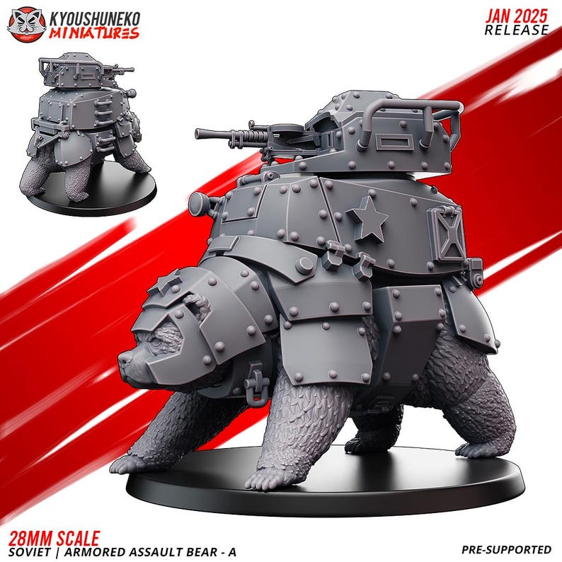 WWII Soviet Armoured Assault Bear Various Scales Historical Wargaming ...