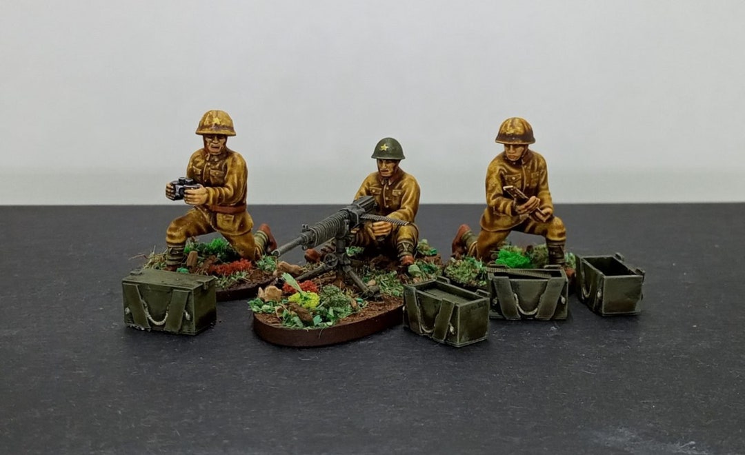 WWII Japanese Type 92 MMG Team (3 Models) Various Scales Historical ...