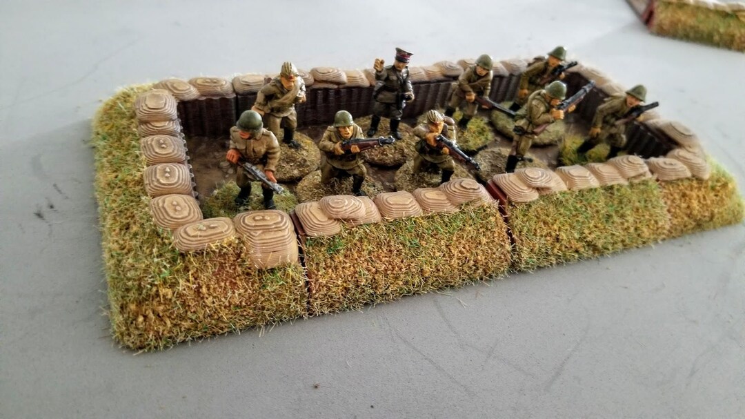Wargaming Terrain 28mm Bolt Action Dug in Entrenchments Set - Etsy