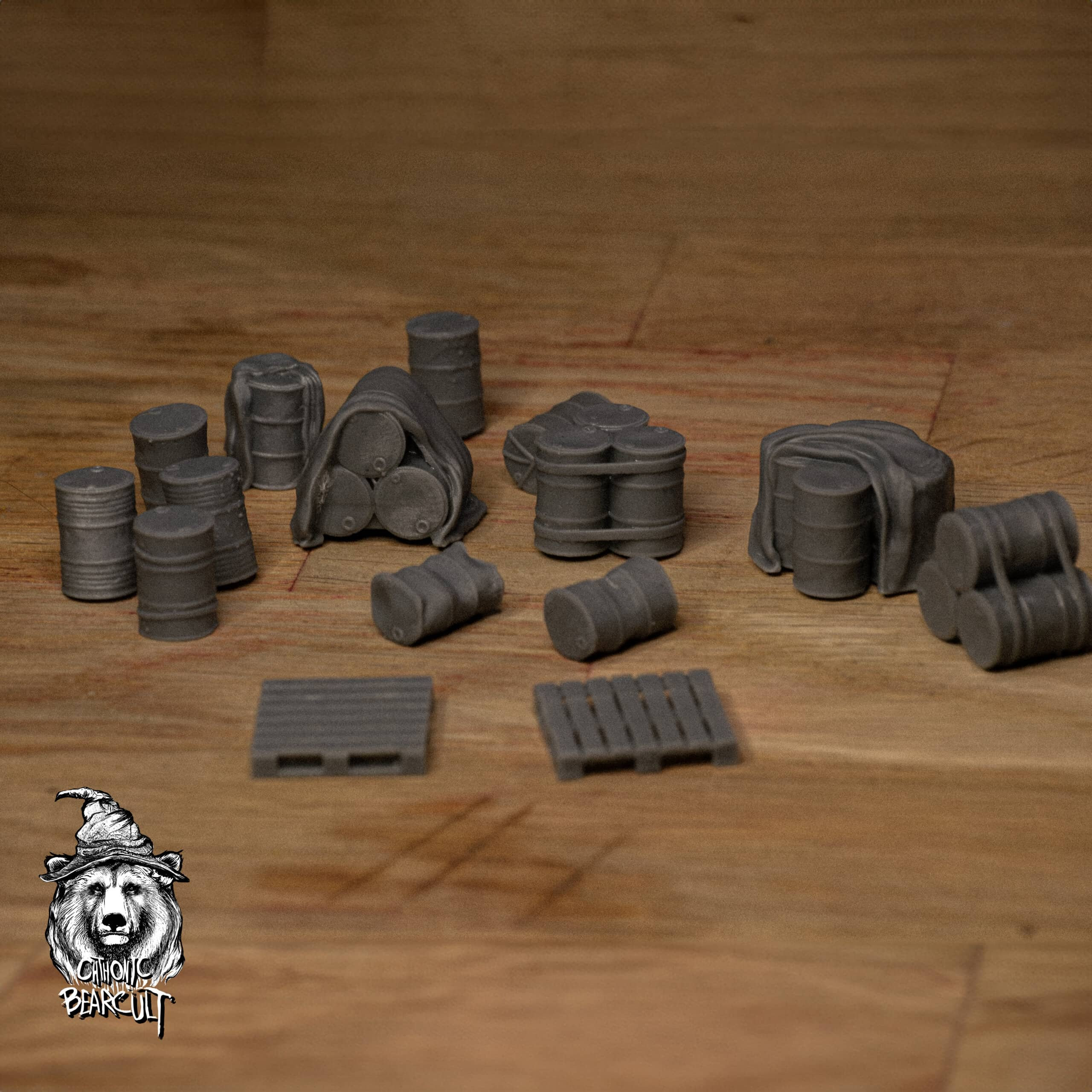 Wargaming Terrain Props Barrels Set Various Scales Historical Wargaming ...