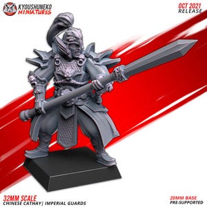 Ancient Chinese Cathay Imperial Guards Unit (10 Models) Various Scales Historical Wargaming (US ...