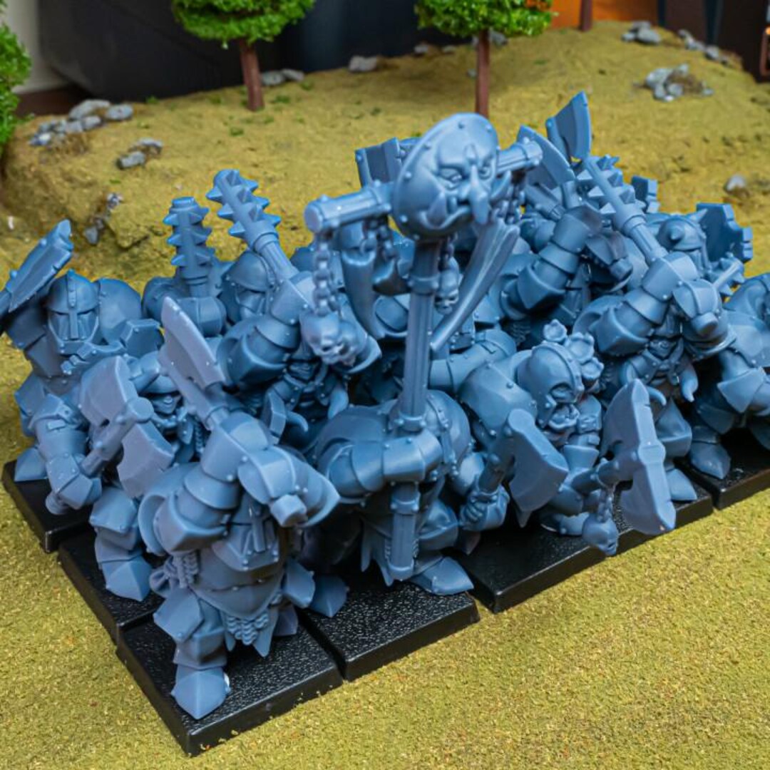Armoured Orcs Infantry With Command 10 Models Highland Miniatures ...