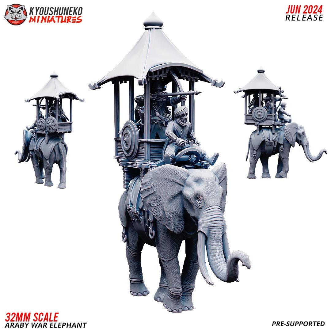 Arab War Elephant Various Scales Historical Wargaming (US Tariffs Are ...