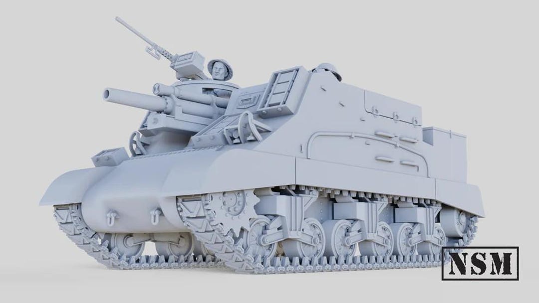 WWII British Army M7 Priest With Crew Various Scales Historical ...