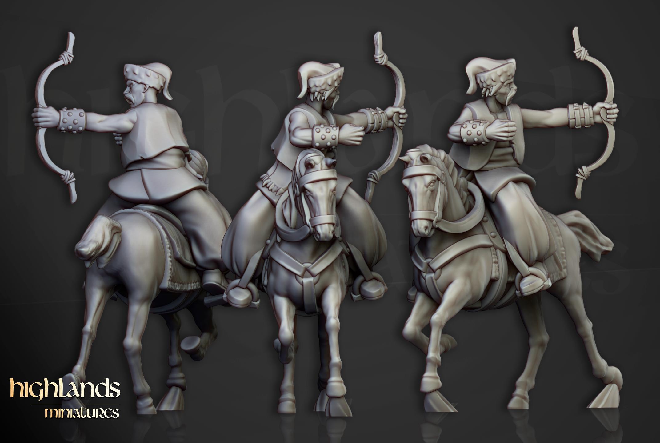 Cossacks Light Cavalry 10 Multipart Models Highland Miniatures Cavalry ...