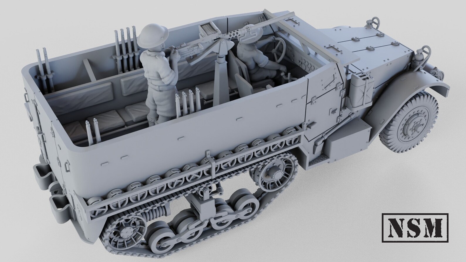WWII British 8th Army M5 Halftrack (optional Sikh Crew) Various Scales ...