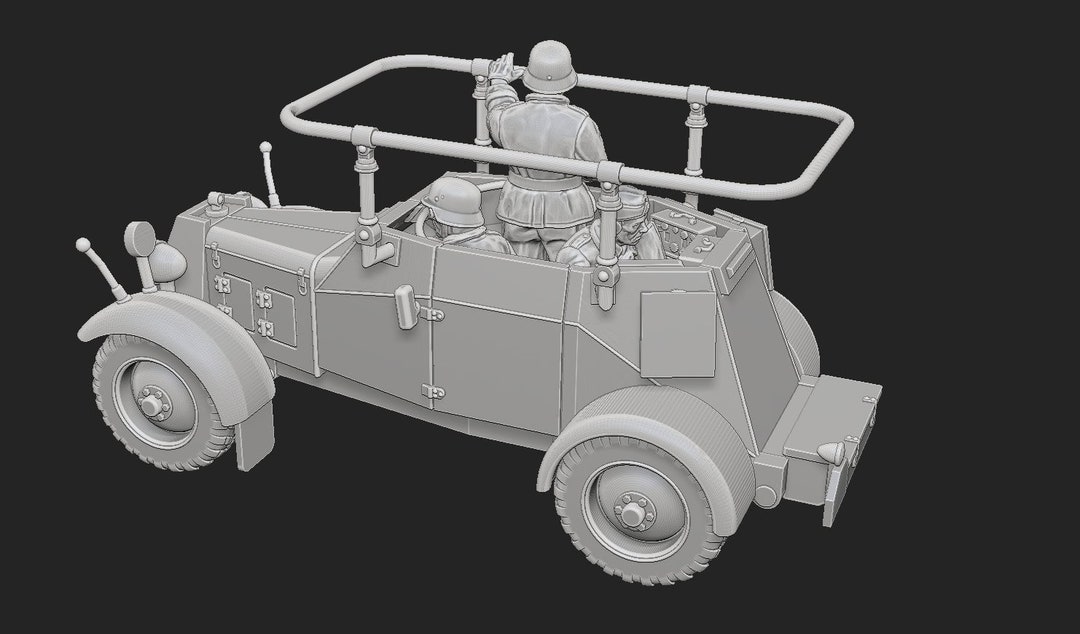 WWII German Sd.kfz 14 Command Armoured Car With Crew Various Scales ...