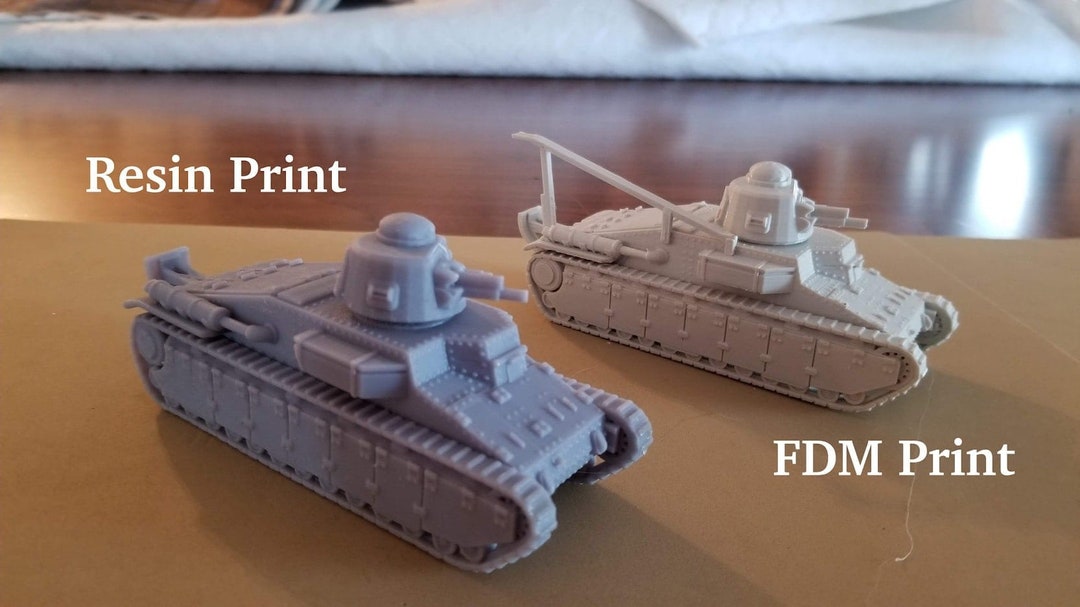 Bolt Action Chain of Command 28mm 1/56 French D1 Tank - Etsy