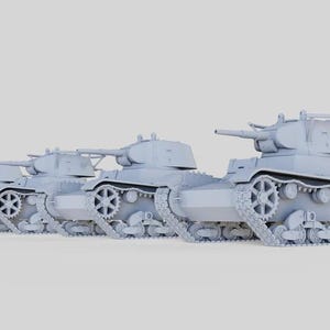 WWII Soviet T26 Model 1938 Tank Various Scales Historical Wargaming (US ...