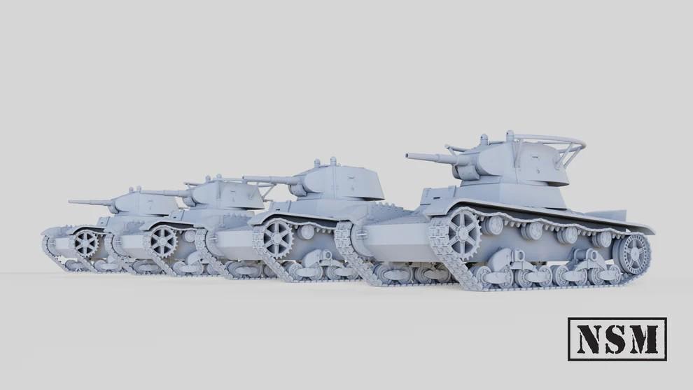 WWII Soviet T26 Model 1938 Tank Various Scales Historical Wargaming (US ...
