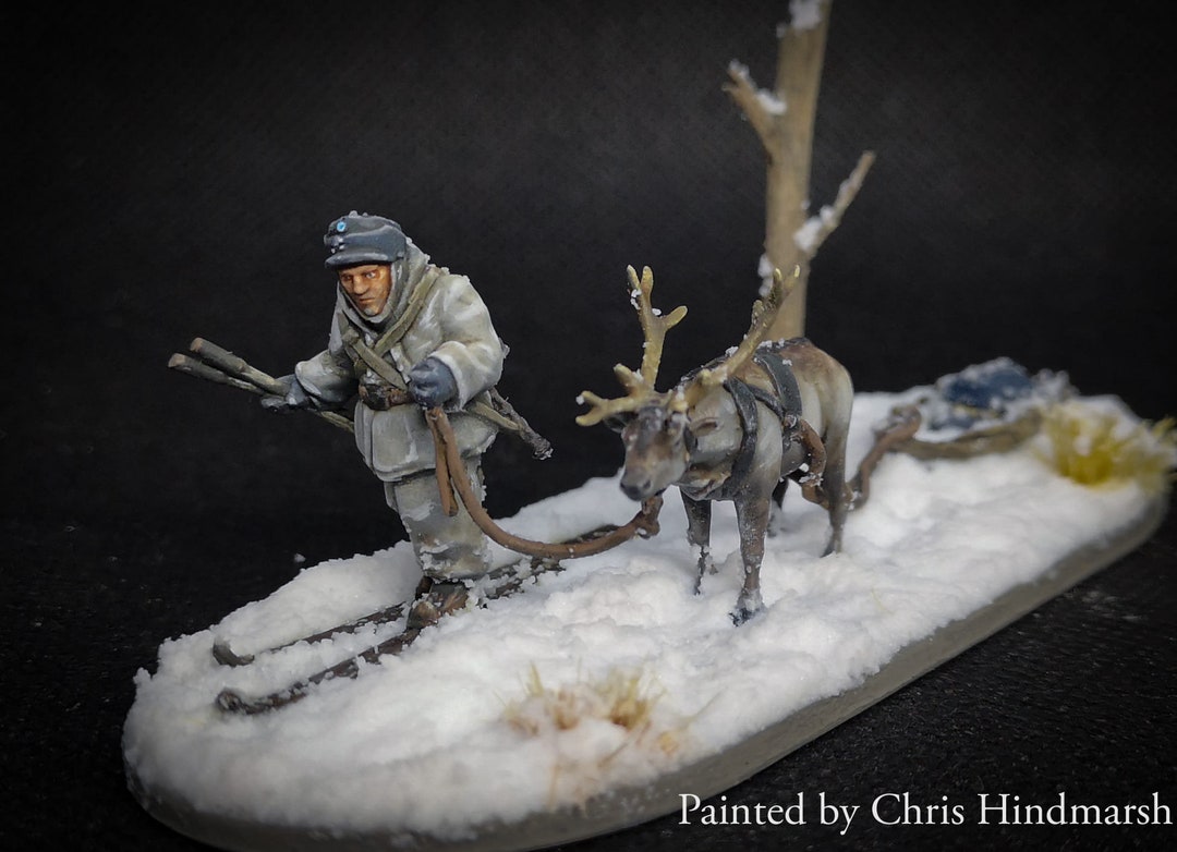 WWII Finnish Reindeer Sled Resin Various Scales Historical Wargaming ...