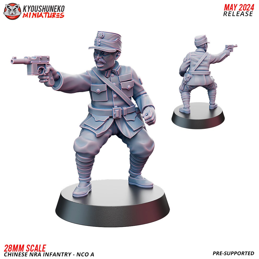 WWII Chinese NRA NCO A Various Scales Historical Wargaming - Etsy