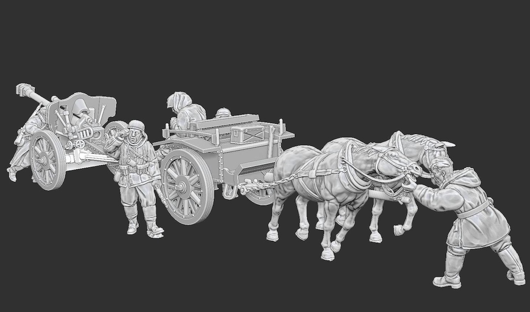 WWII German Limber for Lefh 1840 Various Scales Historical Wargaming - Etsy