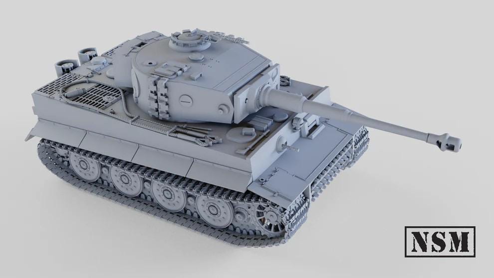 WWII German Tiger I (early, Mid or Late Production) Various Scales ...