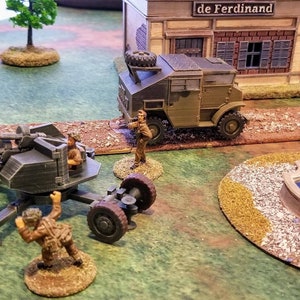 WWII British Triple Polsten Cannon Various Scales Historical Wargaming ...