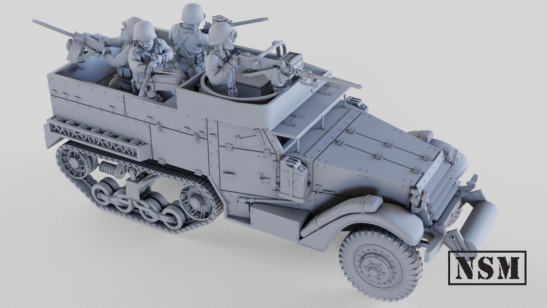 Bolt Action Chain of Command 28mm 1 56 M2A1 Halftrack 3 Variants ...