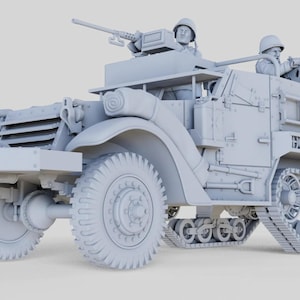 WWII US M3A2 Halftrack With Crew Various Scales Historical Wargaming ...