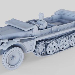WWII Sd.kfz 10 Demag Halftrack With Driver Various Scales Historical ...