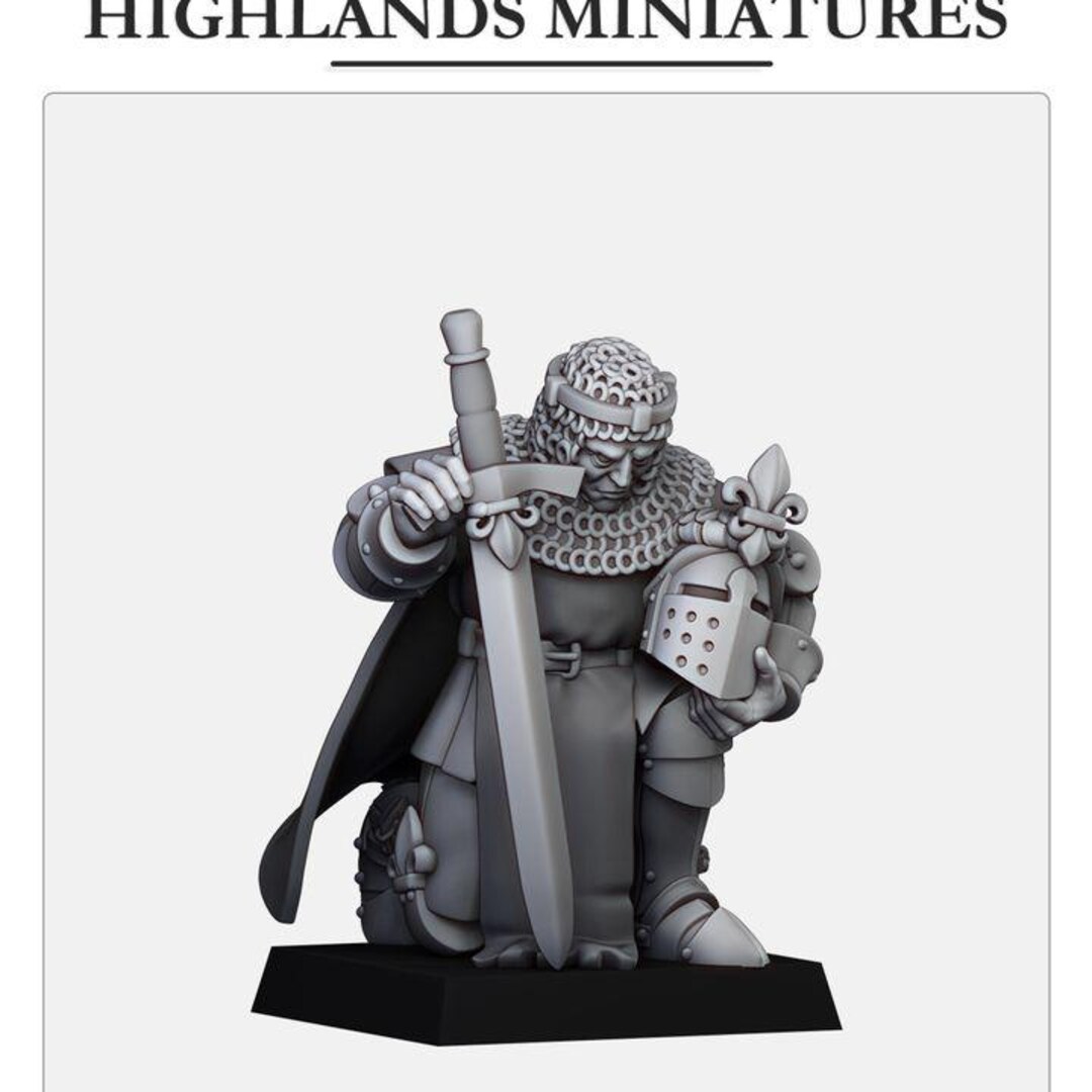 Praying Knight Highland Miniatures Gallia Hero Various Scales (US ...