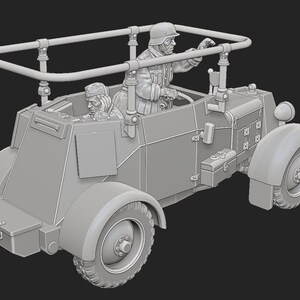 WWII German Sd.kfz 14 Command Armoured Car With Crew Various Scales ...
