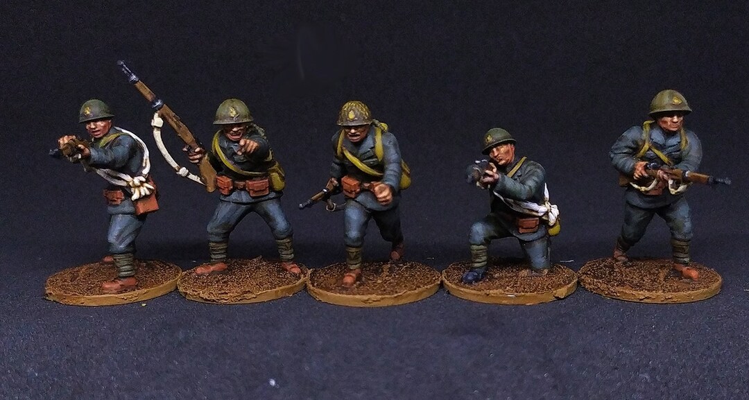 WWII Japanese Special Naval Landing Force Riflemen (5 Models) Various ...