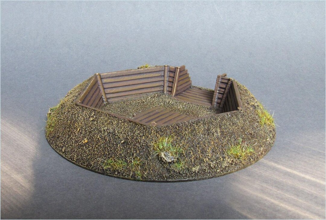 Wargaming Terrain Gun Emplacement Trench Various Scales Historical ...