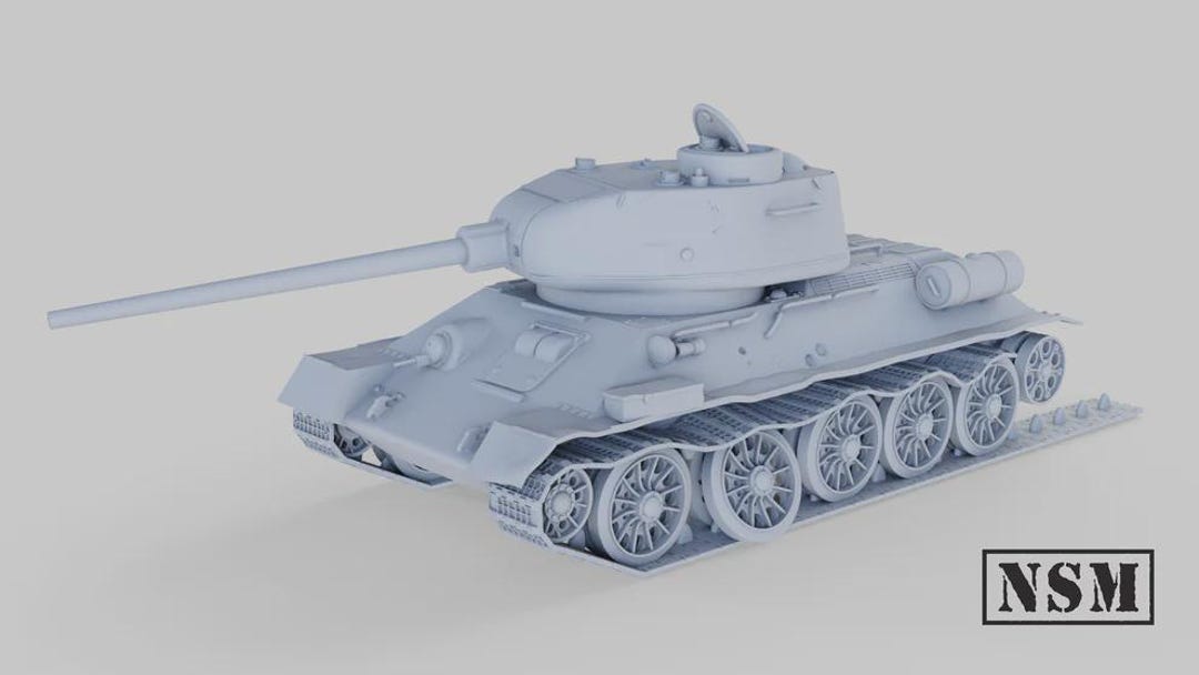 WWII Soviet Destroyed T34/85 Tank Various Scales Historical Wargaming ...