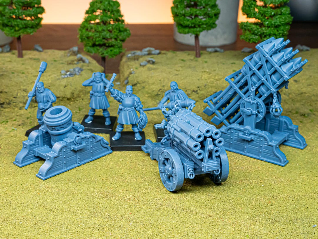 Sunland Artillery Set and Crew (3 Guns) Highland Miniatures Various ...