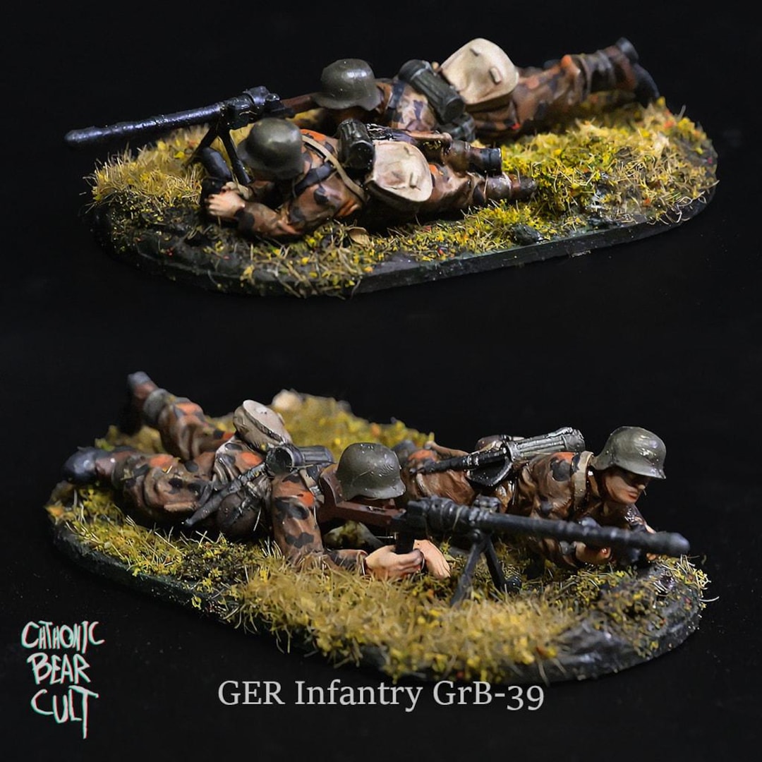 WWII German Assault Pioneers, Grb-39 Team (2 Models) Various Scales ...