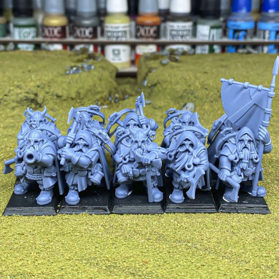 Dwarf Rangers 4 Variants With Command Group 10 Models Highland ...