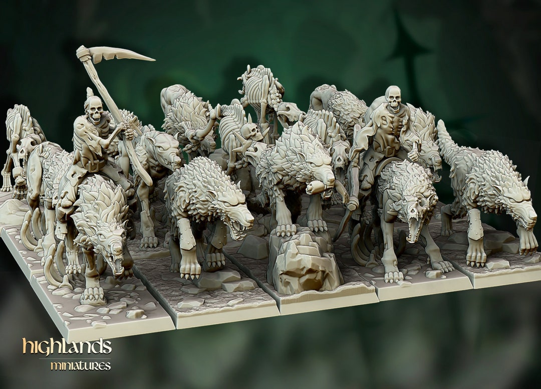 Highland Miniatures Transilvanya Direwolves Unit (10 Models) Various ...