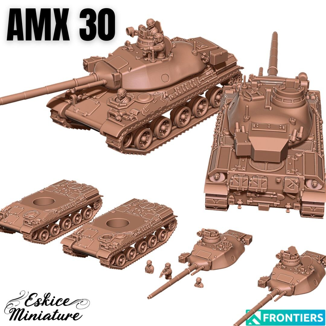 Coc Modern Warfare Battle Group AMX30 Tank - 28mm - Etsy