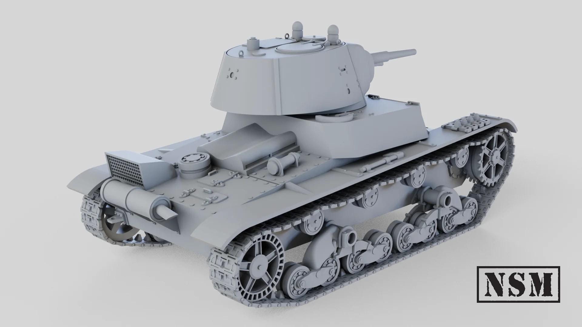 WWII Soviet T26 Mod 1940 or OT-133 Various Scales Historical Wargaming ...