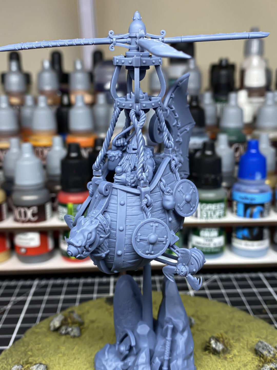 30mm Highland Miniatures Dwarf Flying Machine Suitable for WFB - Etsy