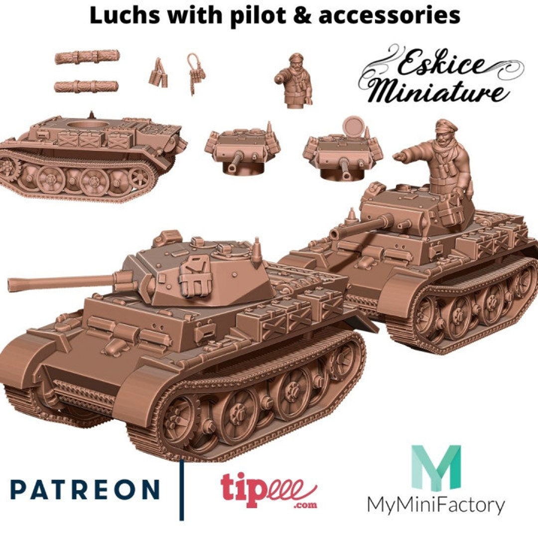 WWII German Panzer II L 'luchs' Tank Various Scales Historical ...