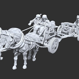 WWII German Limber M42 Towing Pak38 With Crew Various Scales Historical ...