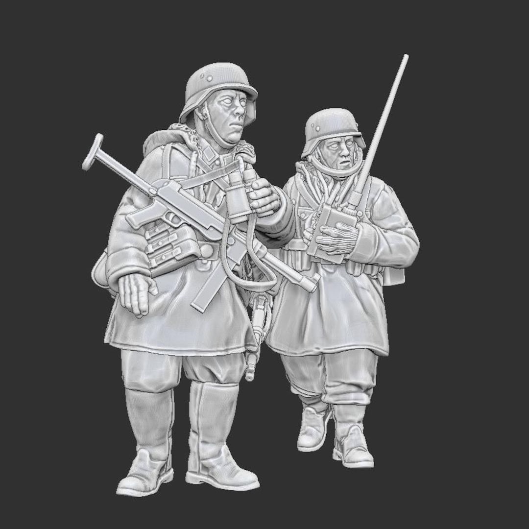 WWII German Forward Observer Team (2 Models) Various Scales Historical ...