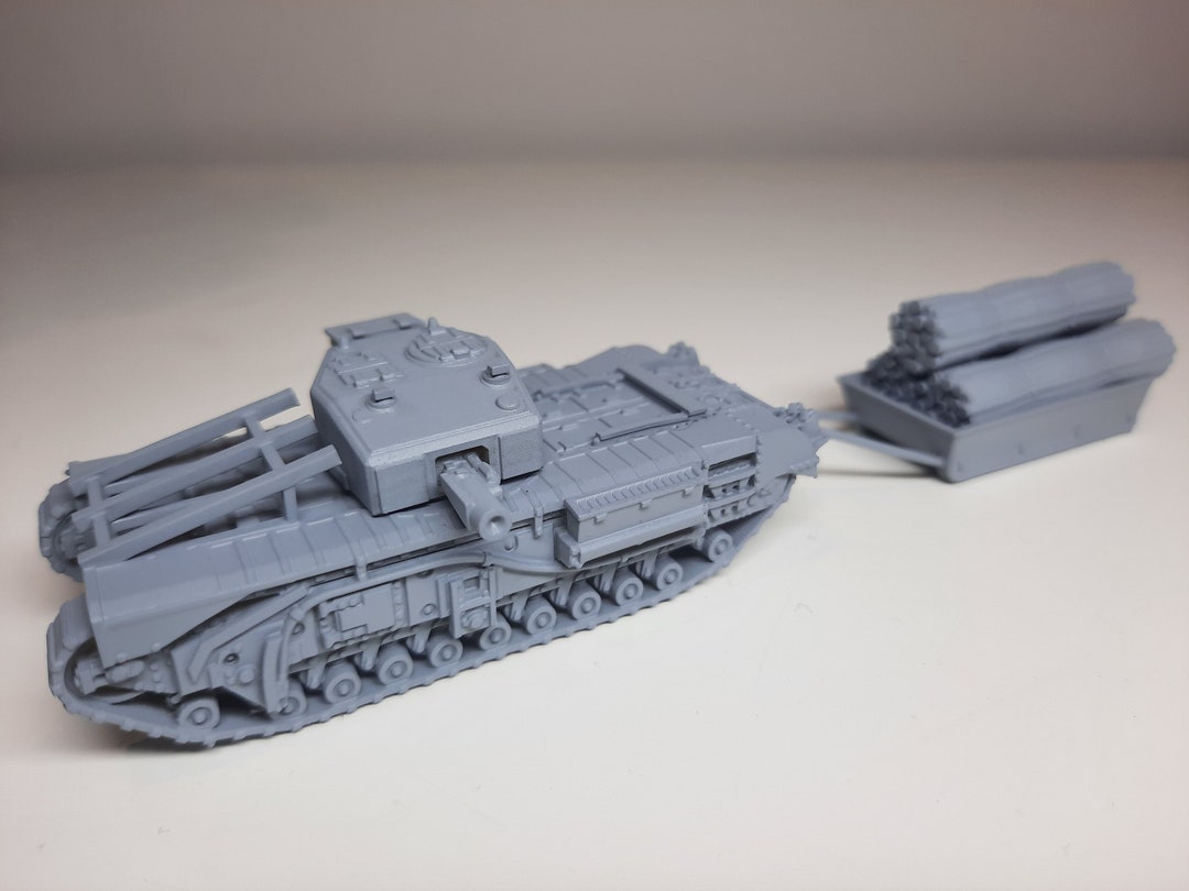 WWII British Churchill AVRE With Fascine Tank Various Scales Historical ...