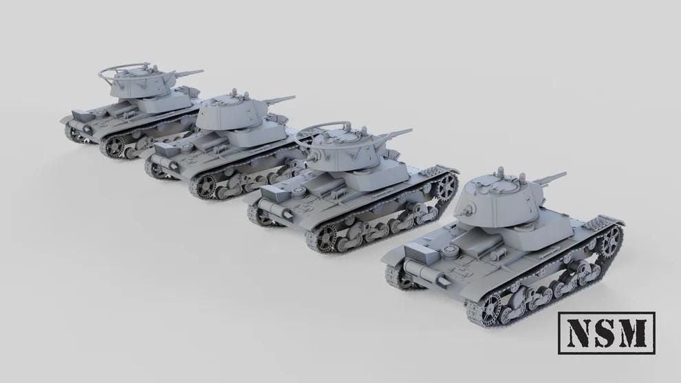 WWII Soviet T26 Model 1938 Tank Various Scales Historical Wargaming (US ...