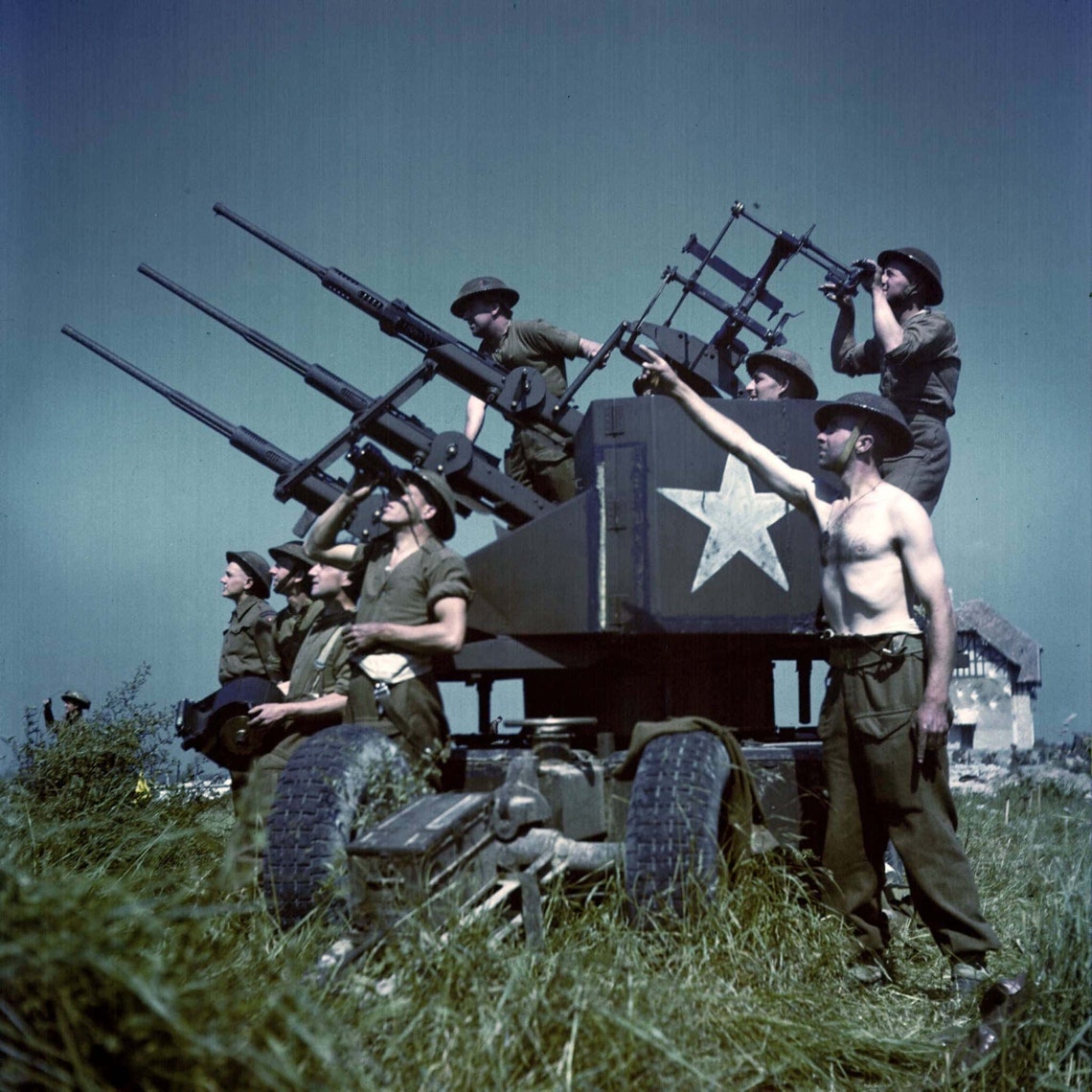 WWII British Triple Polsten Cannon Various Scales Historical Wargaming ...